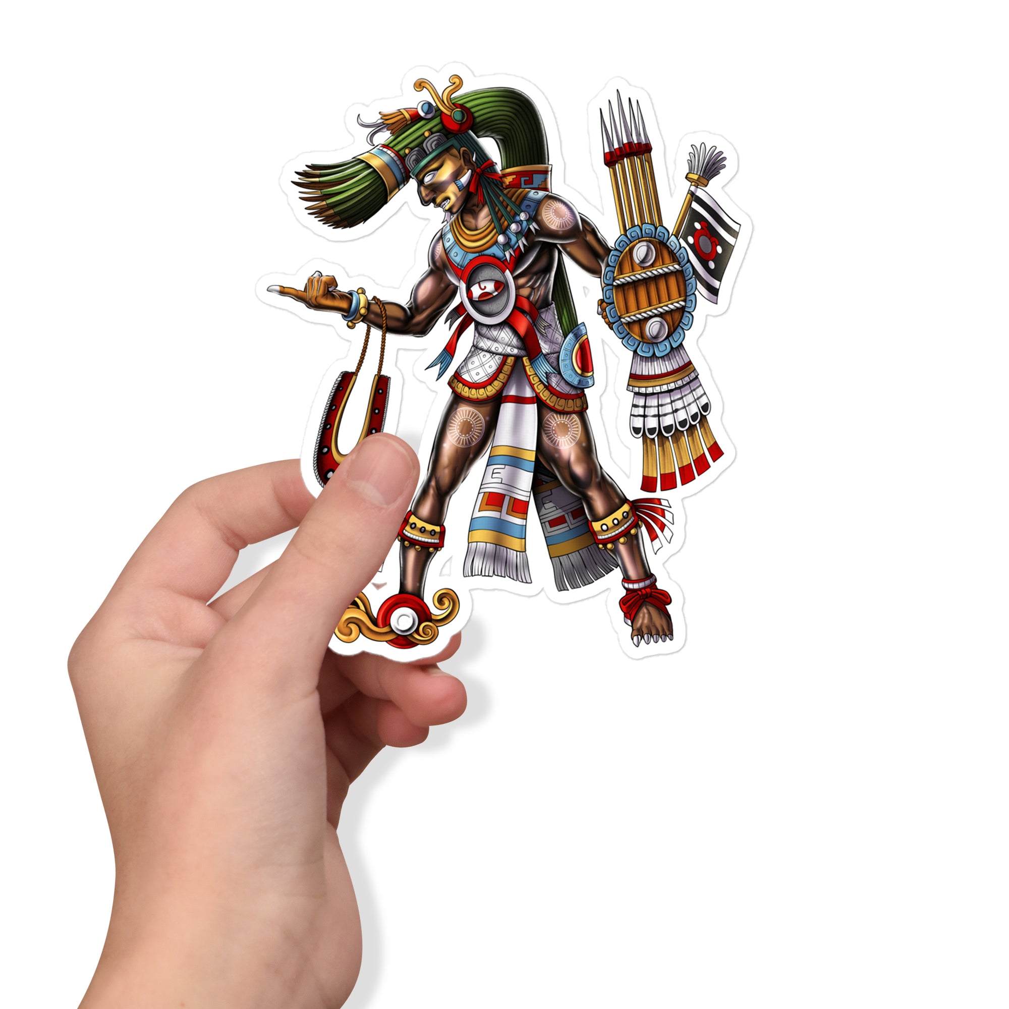Aztec Mythology God Tezcatlipoca Sticker - Serpent Sun