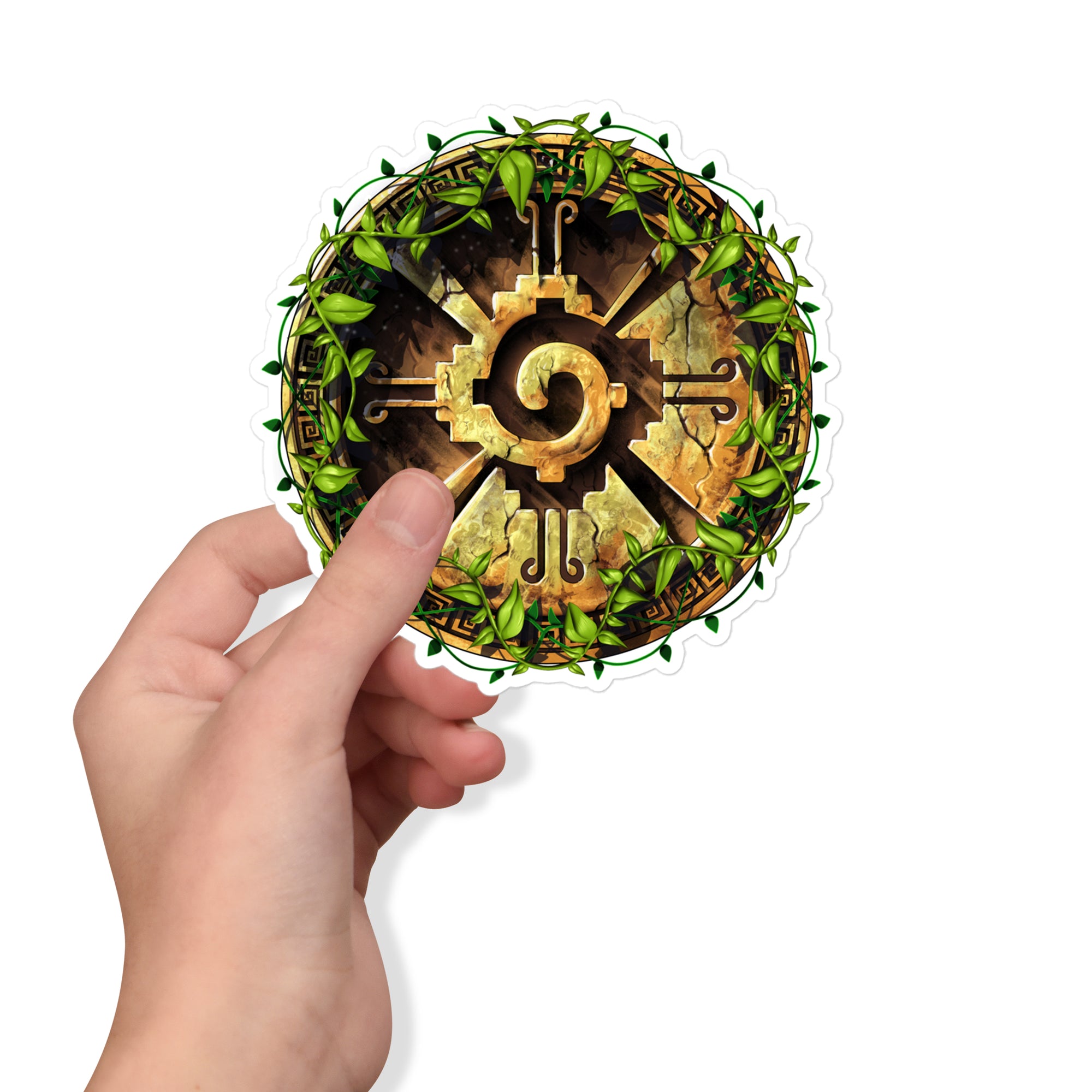 Mayan Hunab Ku Symbol Sticker - Serpent Sun